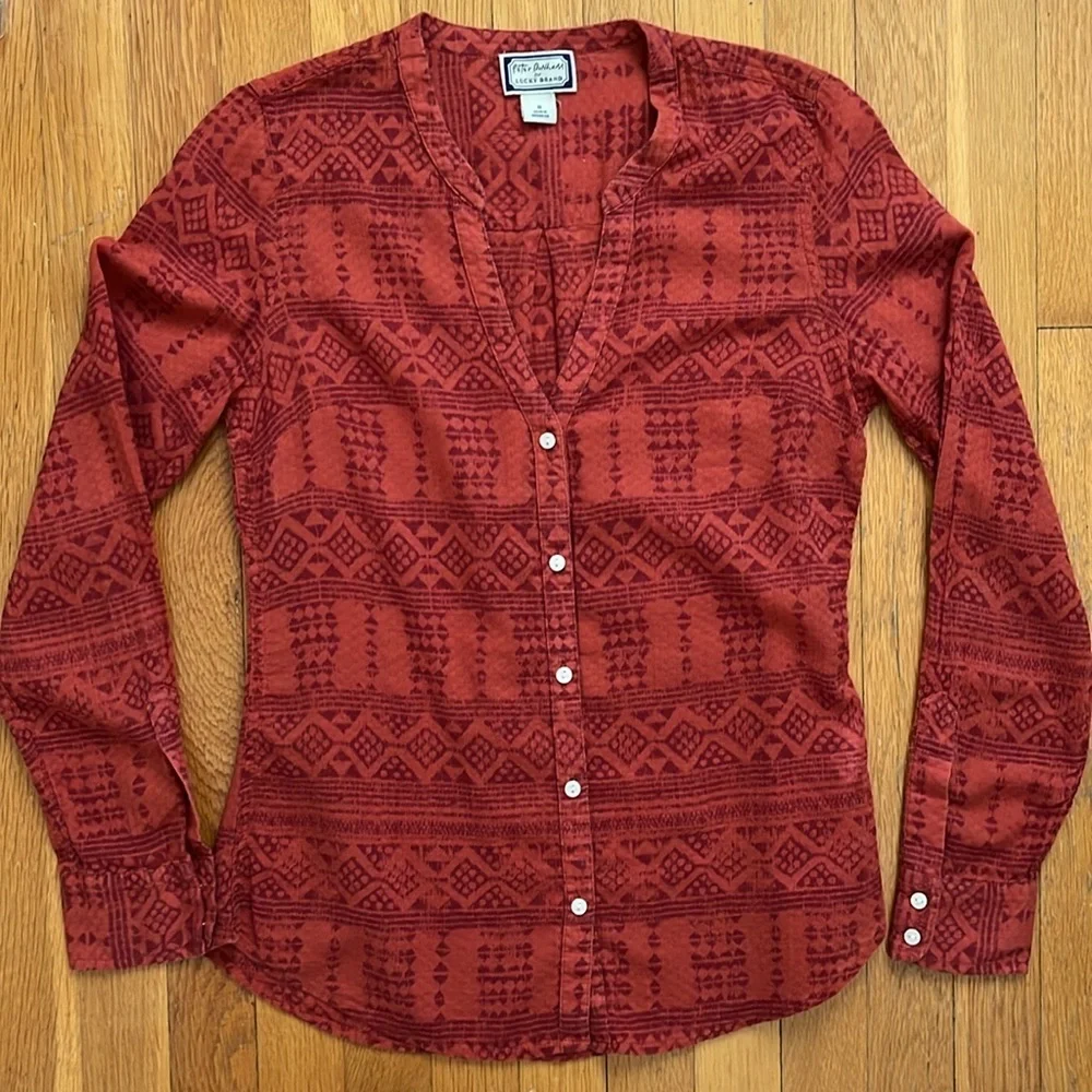 Lucky Brand | Tops | Peter Dunham By Lucky Brand Button Down Long ...